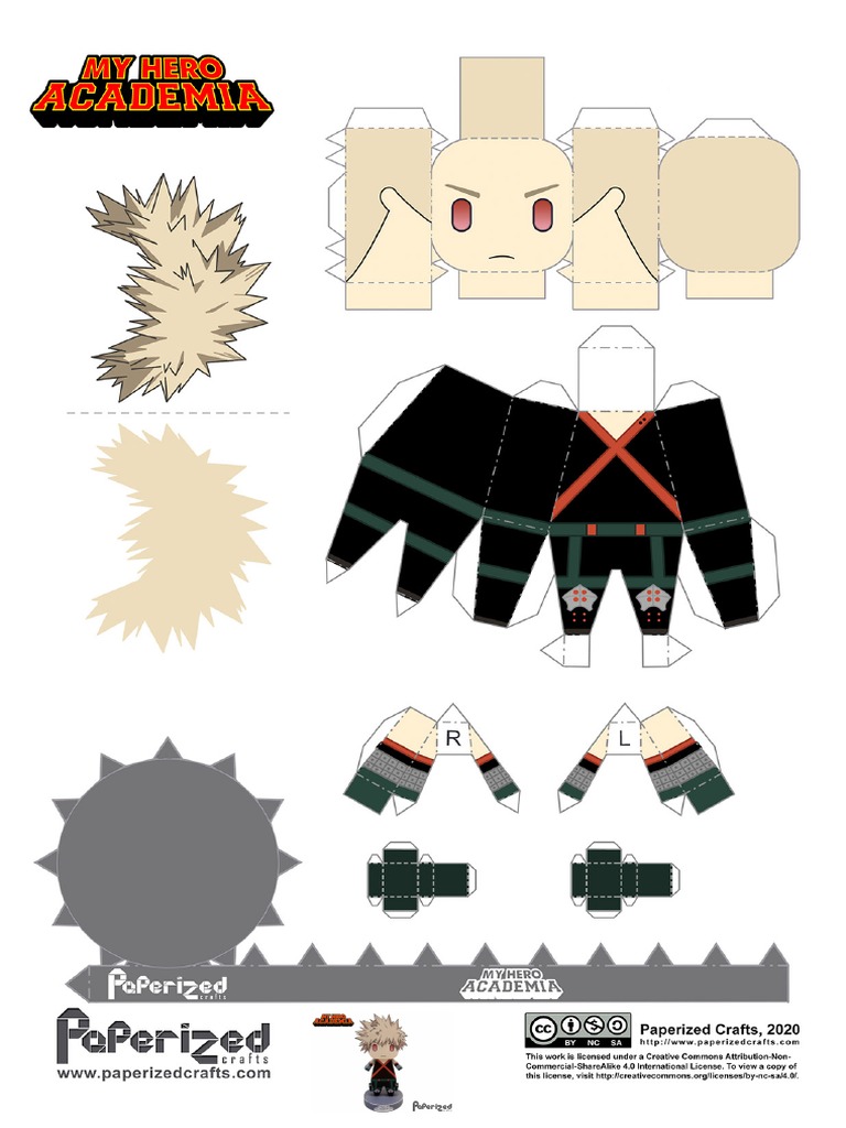 My Hero Academia - Katsuki Bakugo Papercraft | PDF