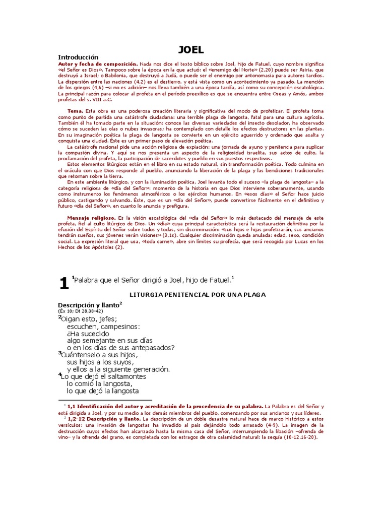 Joel PDF | PDF