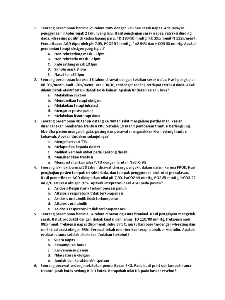 Soal-Soal Ujian KMB | PDF