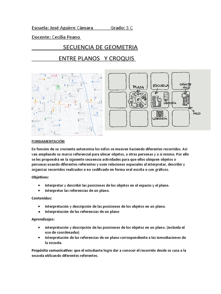 SECUENCIA DE GEOMETRIA Tercero C | PDF