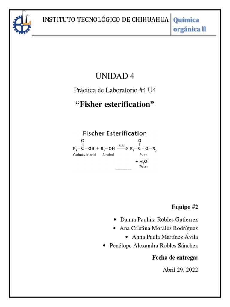 Practica Química Orgánica | PDF | Ester | Química Física
