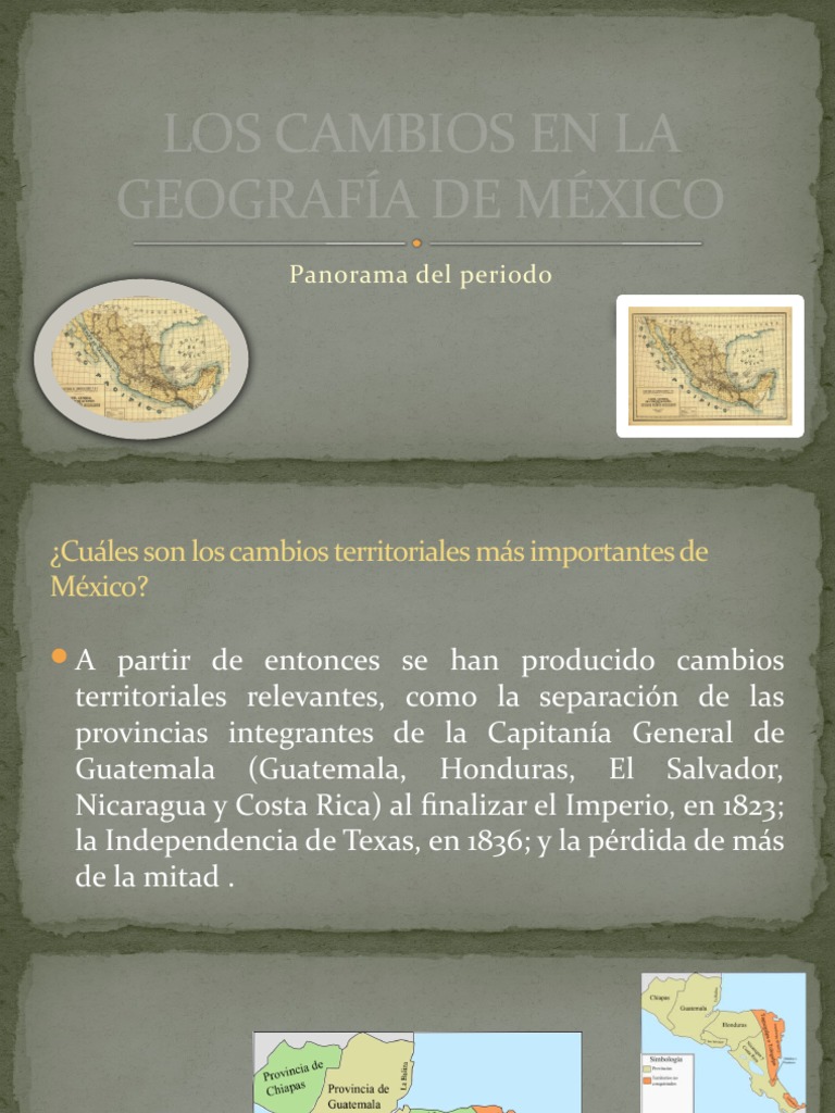 Cambios Territoriales en México | PDF