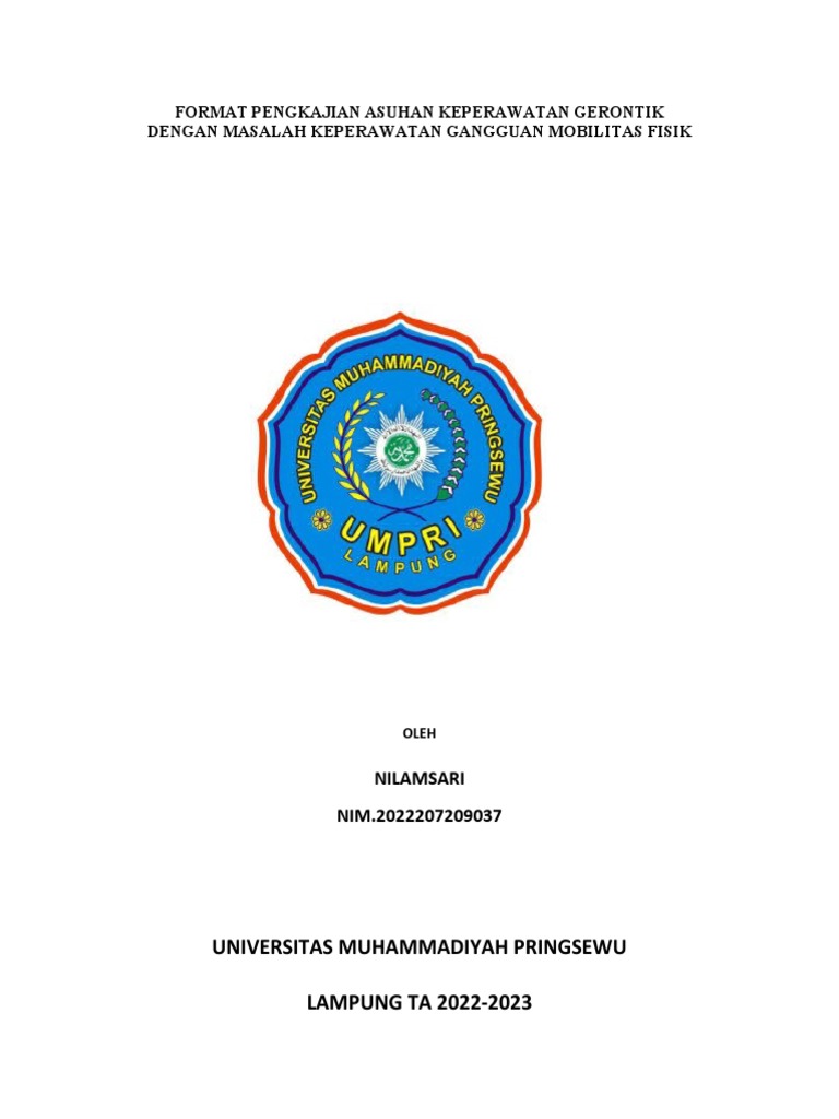 Askep Gerontik Gangguan Mobilitas Fisik | PDF | Pengembangan Diri | Kesehatan Holistik