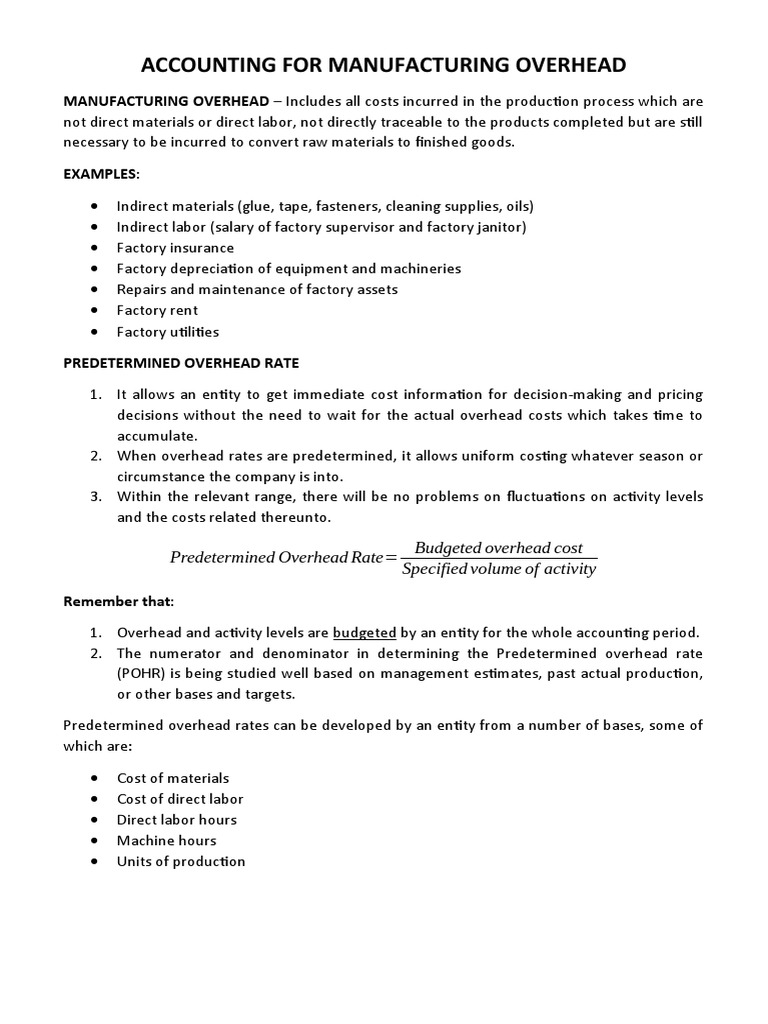 Cac Notes Pdf Cost Of Goods Sold Cost