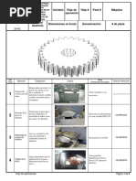 Hoja de Proceso-Pieza 2 Engranaje Recto | PDF | Engranaje | Máquinas