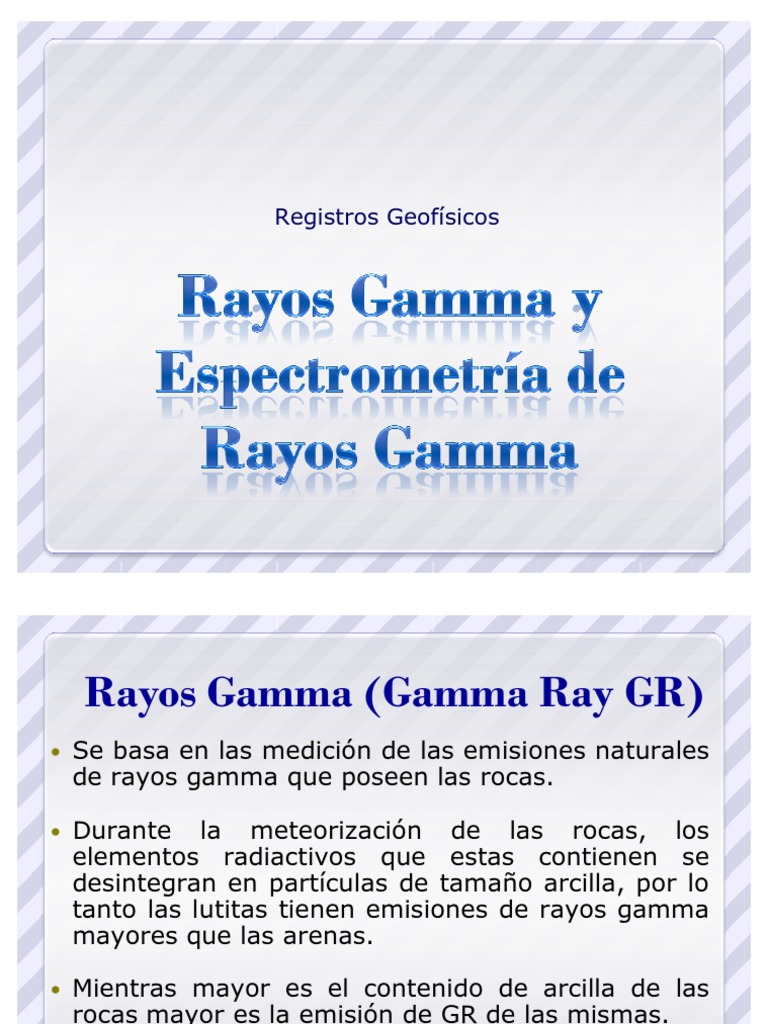 Rayos Gamma y Espectrometría | PDF | Uranio | Potasio