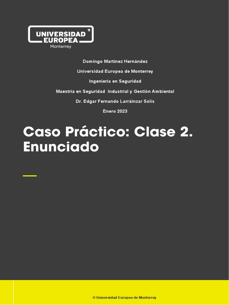 Caso Practico U2. Ingenieria en Seguridad | PDF | Electricidad | Ingenieria Eléctrica