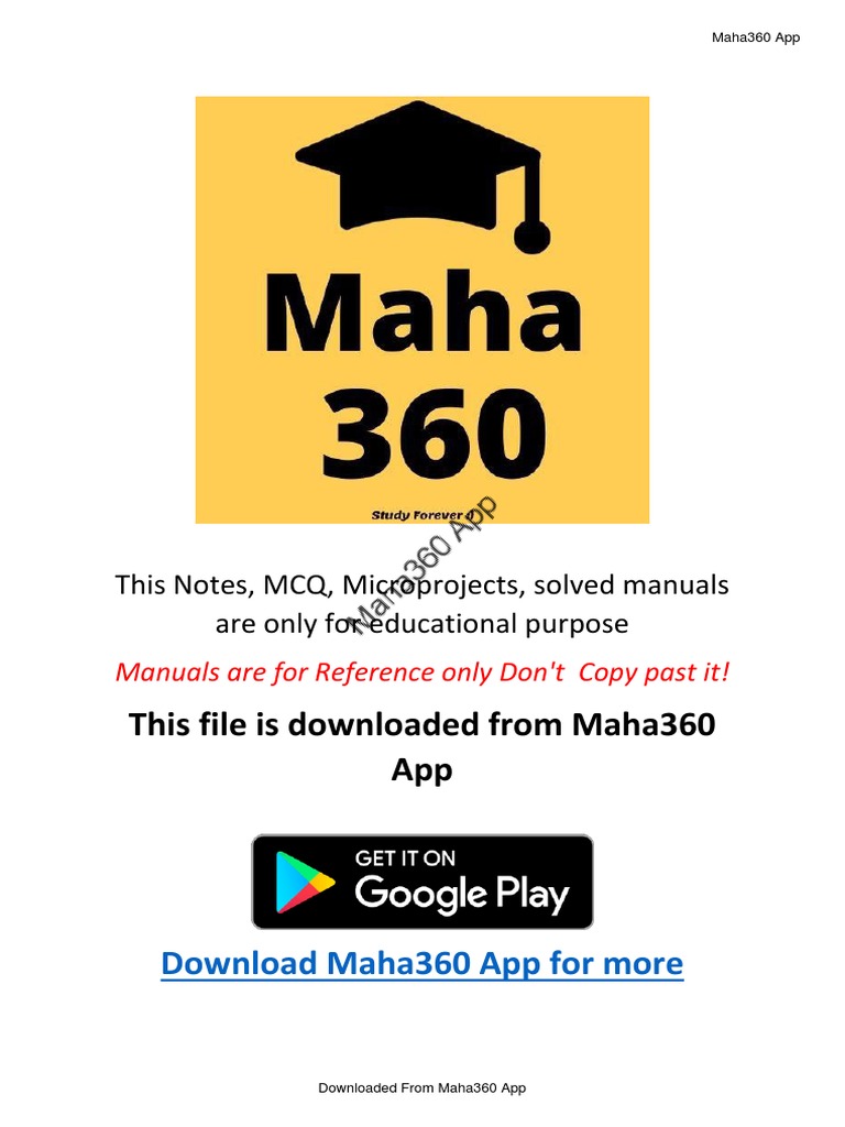 MSBTE Solution App-1 PDF | PDF | Programming | Constructor (Object Oriented Programming)