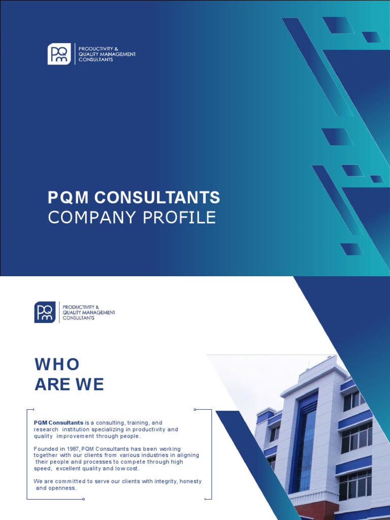 PQM Consultants Compro - 2019 | PDF | Supply Chain | Supply Chain Management