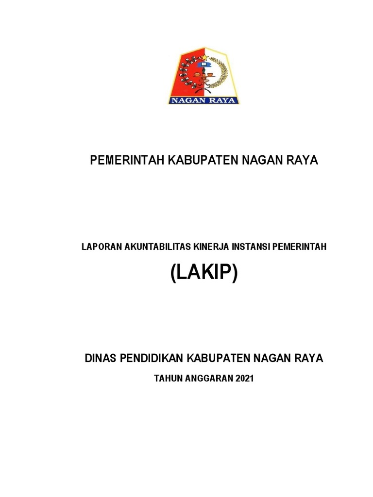 LAKIP Dinas Pendidikan Nagan Raya 2021 | PDF