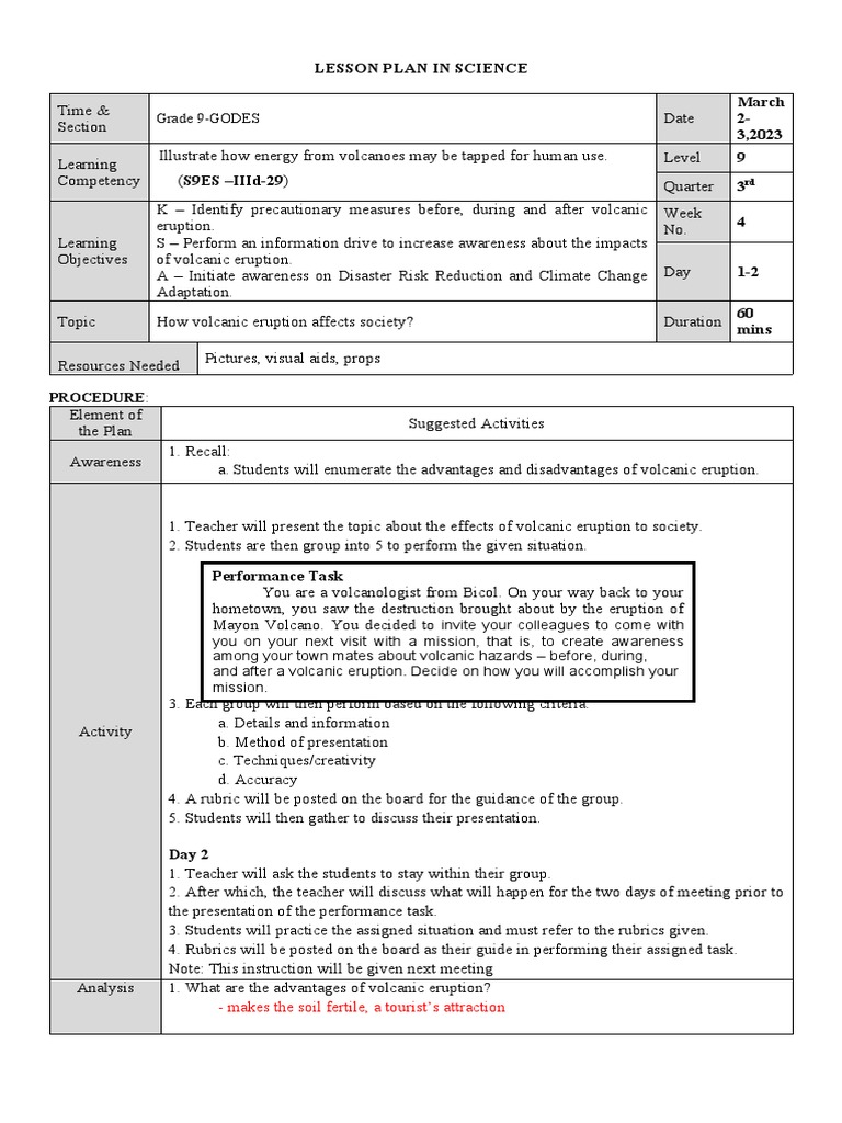 Evaluative 3rd Quarter | PDF | Volcano | Types Of Volcanic Eruptions