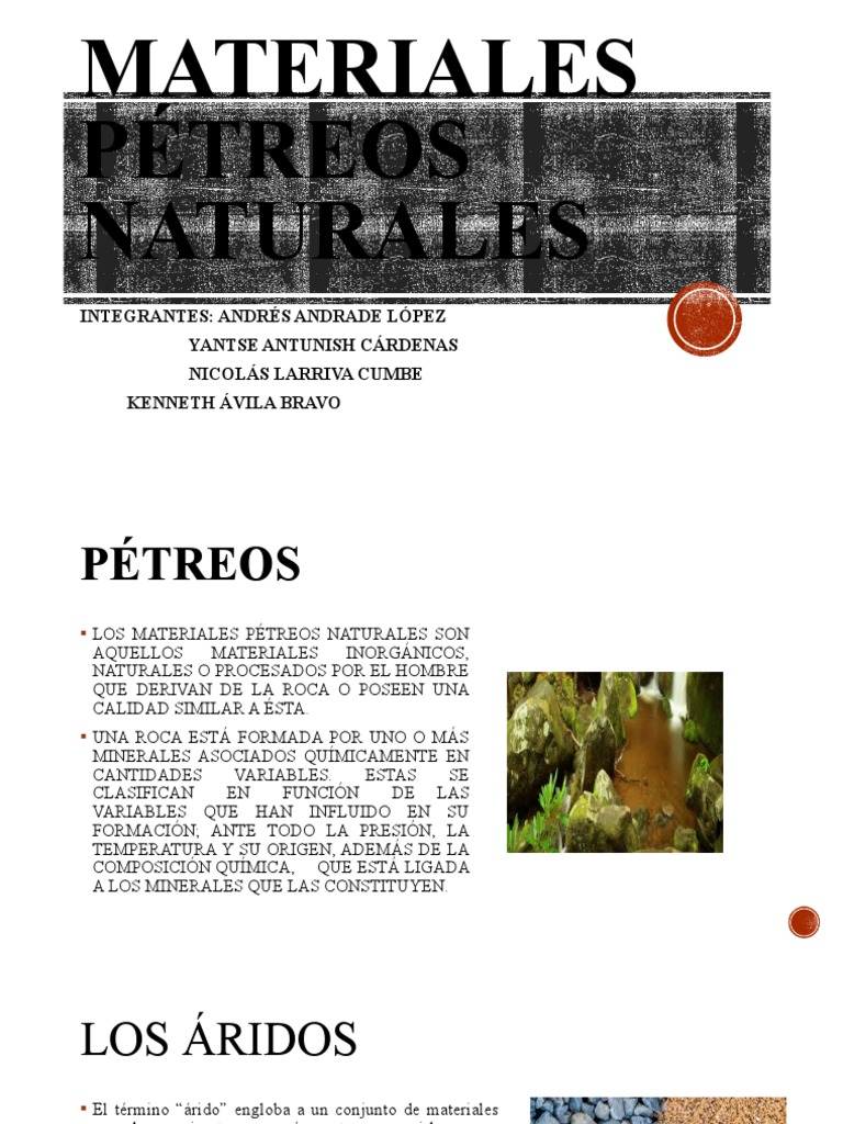 Materiales Pétreos | PDF | Hormigón | Ciencias fisicas
