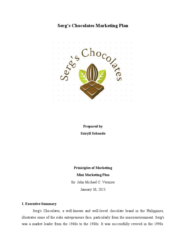 Mini Marketing Plan | PDF | Brand | Chocolate