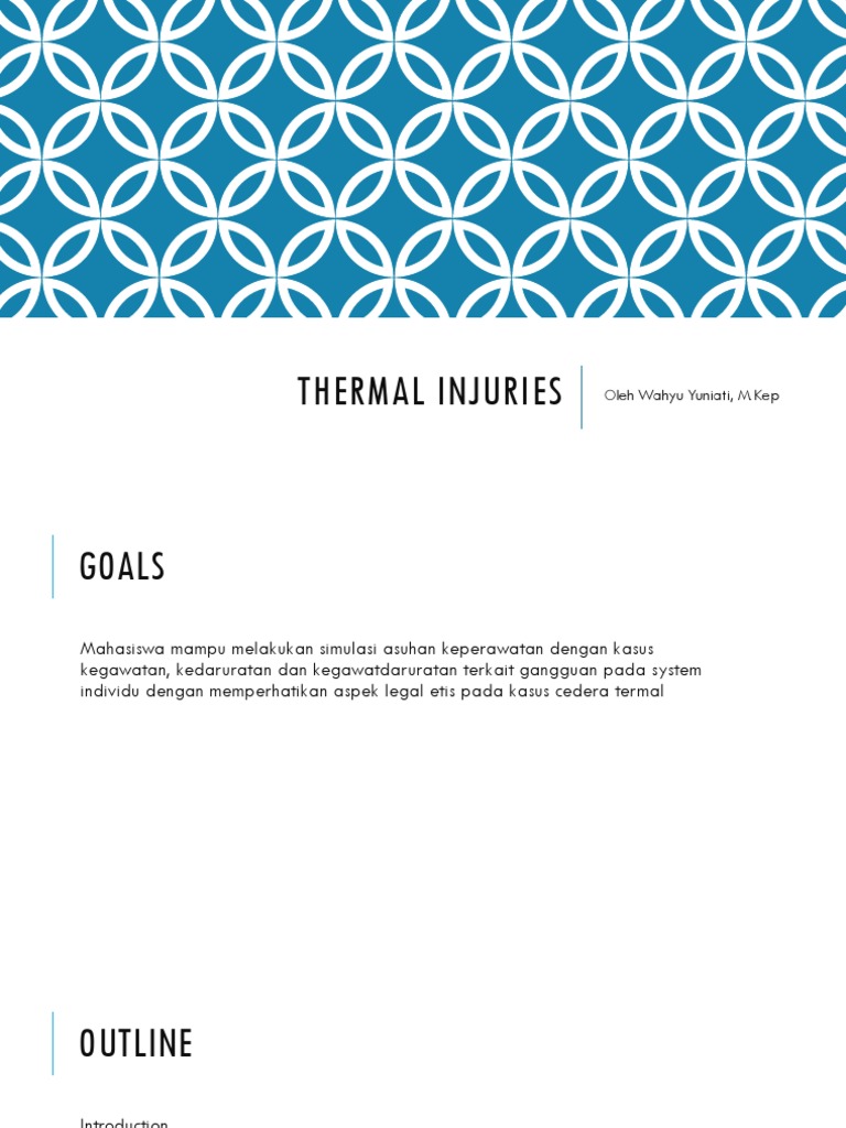 Thermal Injuries | PDF | Burn | Injury