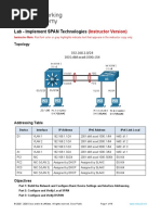 11.4.6 Packet Tracer - Implement A Local Span | PDF | Network Switch | Networking Standards