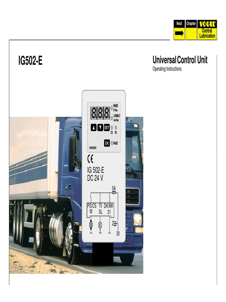 Setting Timer Vogel Autolube PDF | PDF