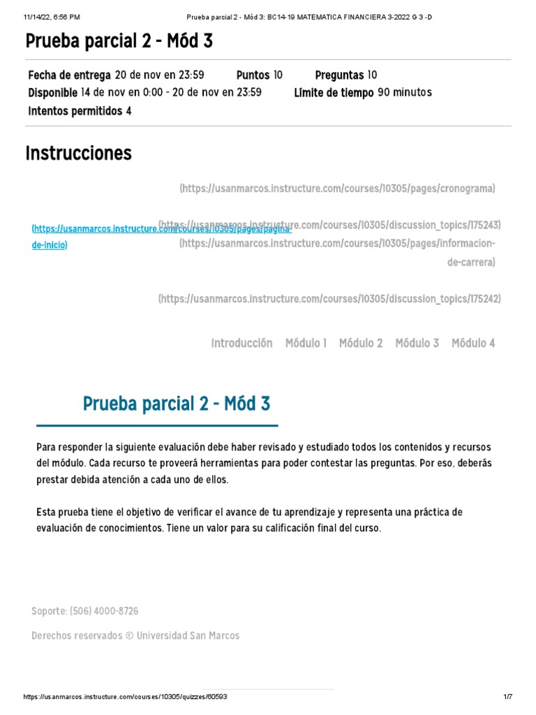 Prueba Parcial 2 - Mód 3 - BC14-19 MATEMATICA FINANCIERA 3-2022 G 3 - D ...