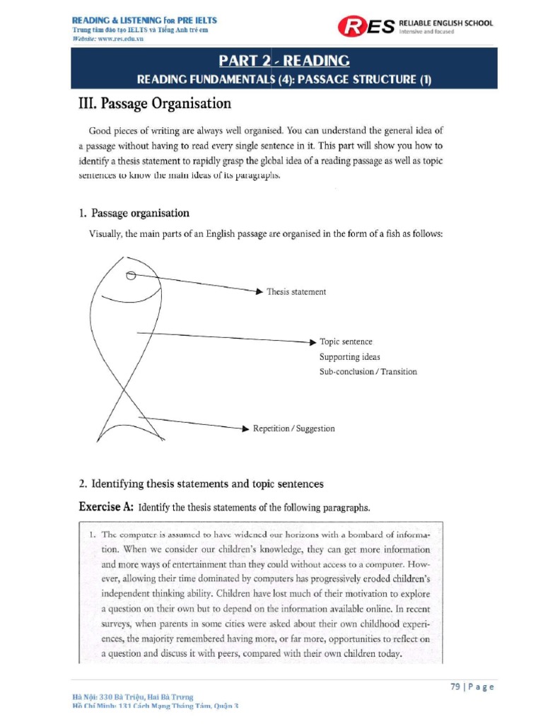 Week 4 - Passage Structure | PDF