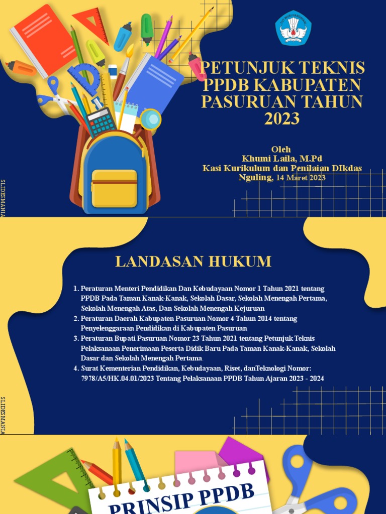 Paparan Juknis PPDB 2023 | PDF
