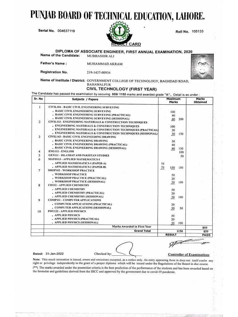 PDF Transcripts of DIPLOMA | PDF