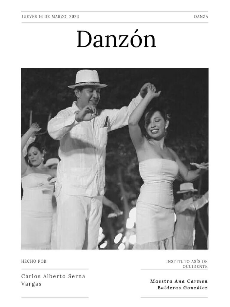 El origen y evolución del danzón como expresión cultural | PDF ...