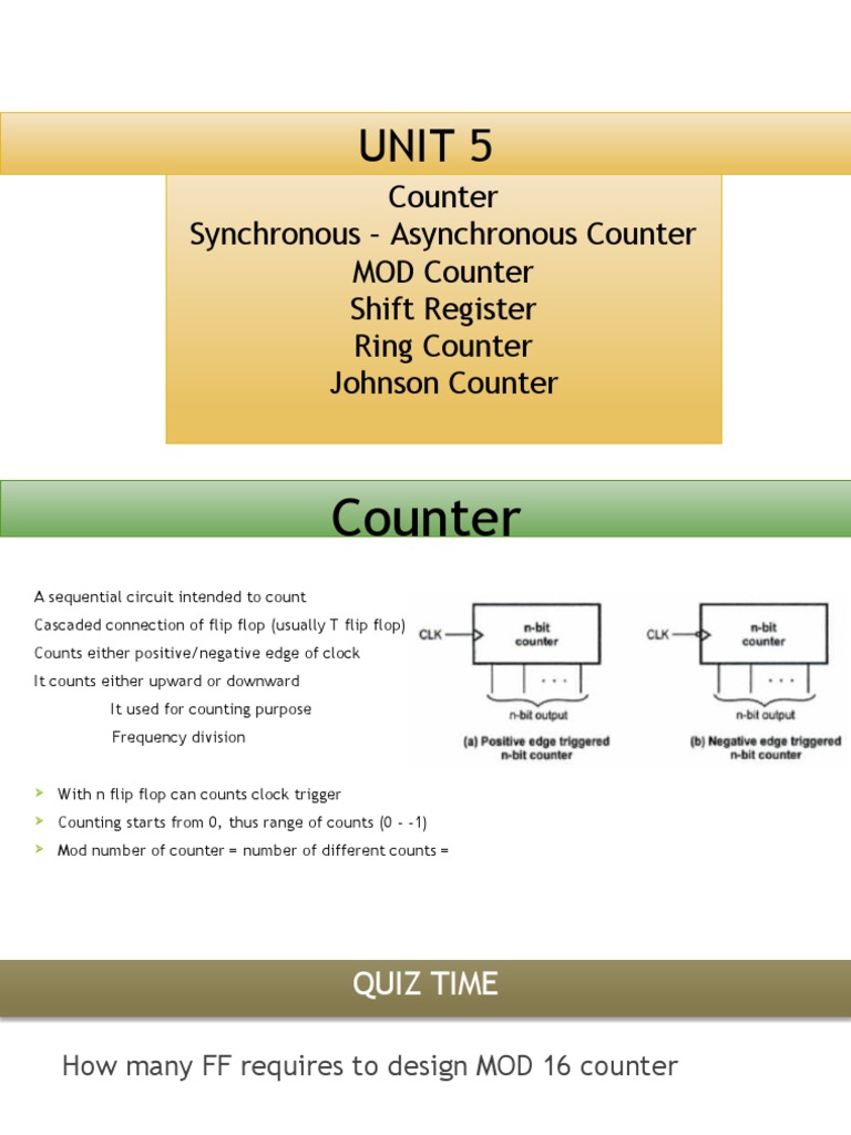 Counters | PDF | Electronic Design | Electrical Engineering