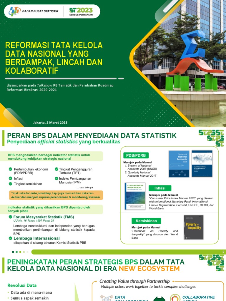Reformasi Tata Kelola Data Nasional | PDF