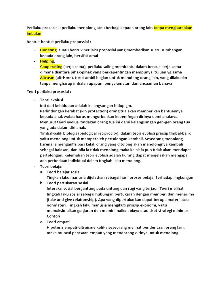 Perilaku Prososial | PDF