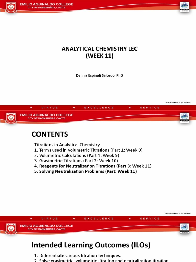 Lec Week 11 Neutralization Titrations - Sample Calculations - For Class ...