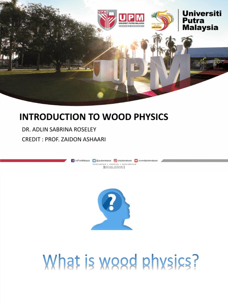 Lecture 1 Introduction To Wood Physics | PDF | Wood | Trees