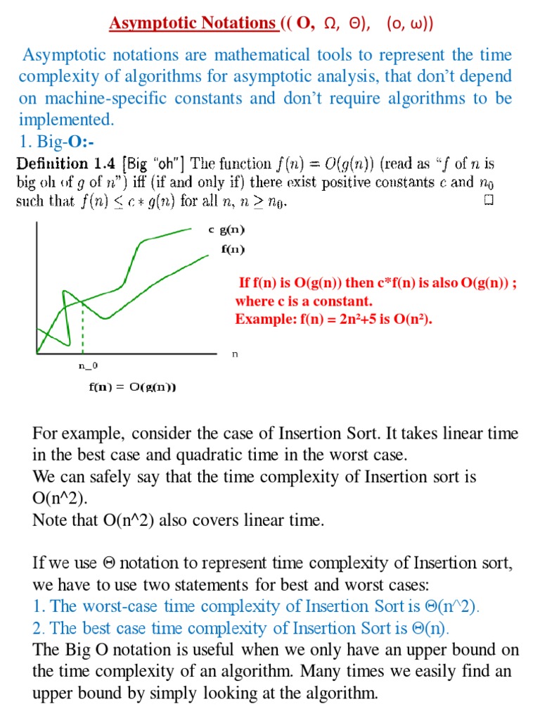 DAA Unit-1 PPTs On Asymptotic Notations (20.01.2022) | PDF | Time Complexity | Computational ...
