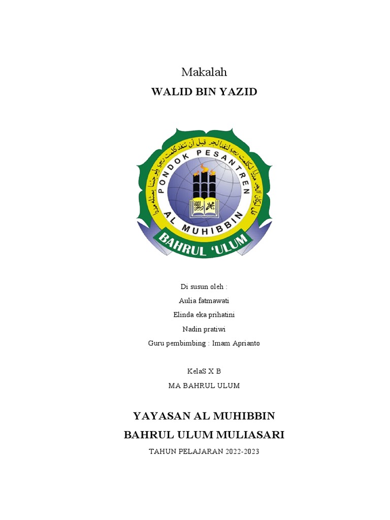 Makalah WALID BIN YAZID | PDF