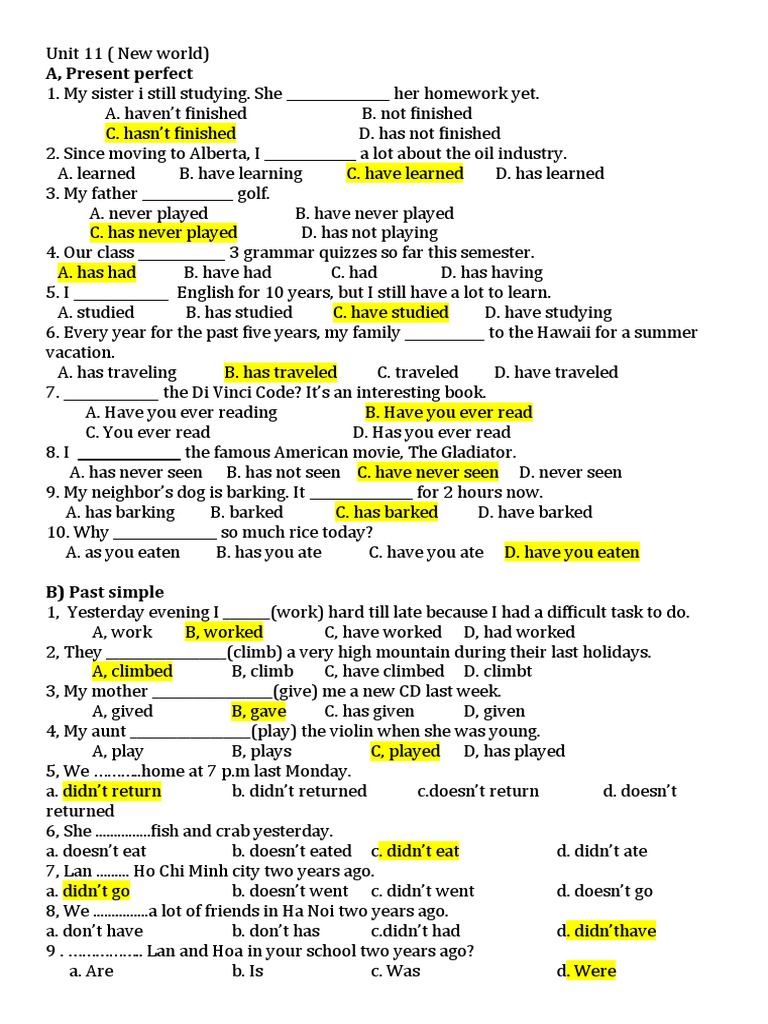 Unit 11 New World | PDF