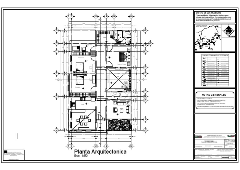 Arquitectonico Casa Tipo 1 | PDF