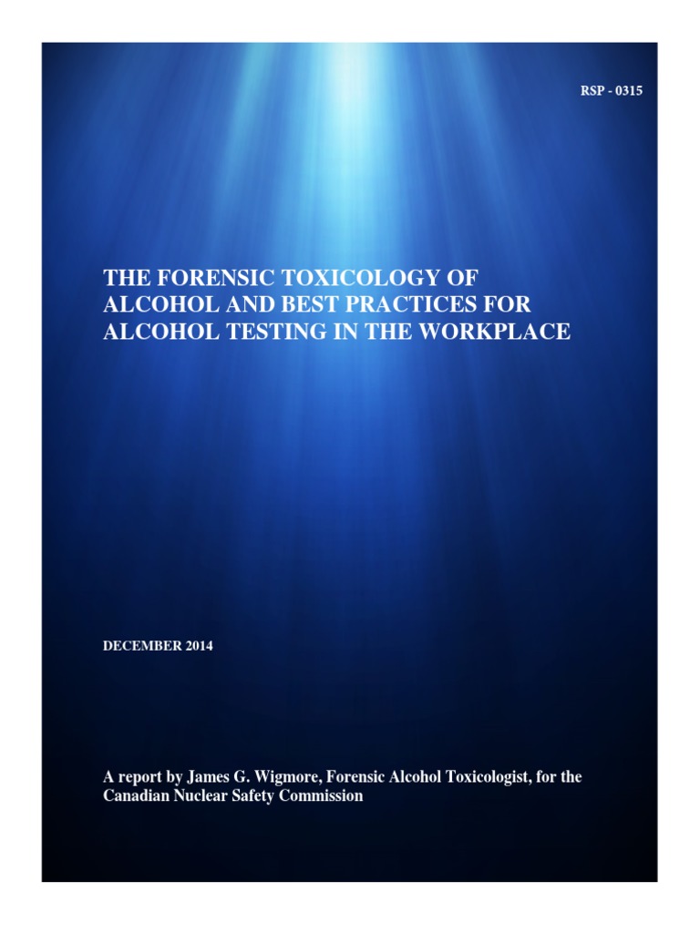 Forensic Toxicology of Alcohol PDF | PDF | Alcoholic Beverages ...