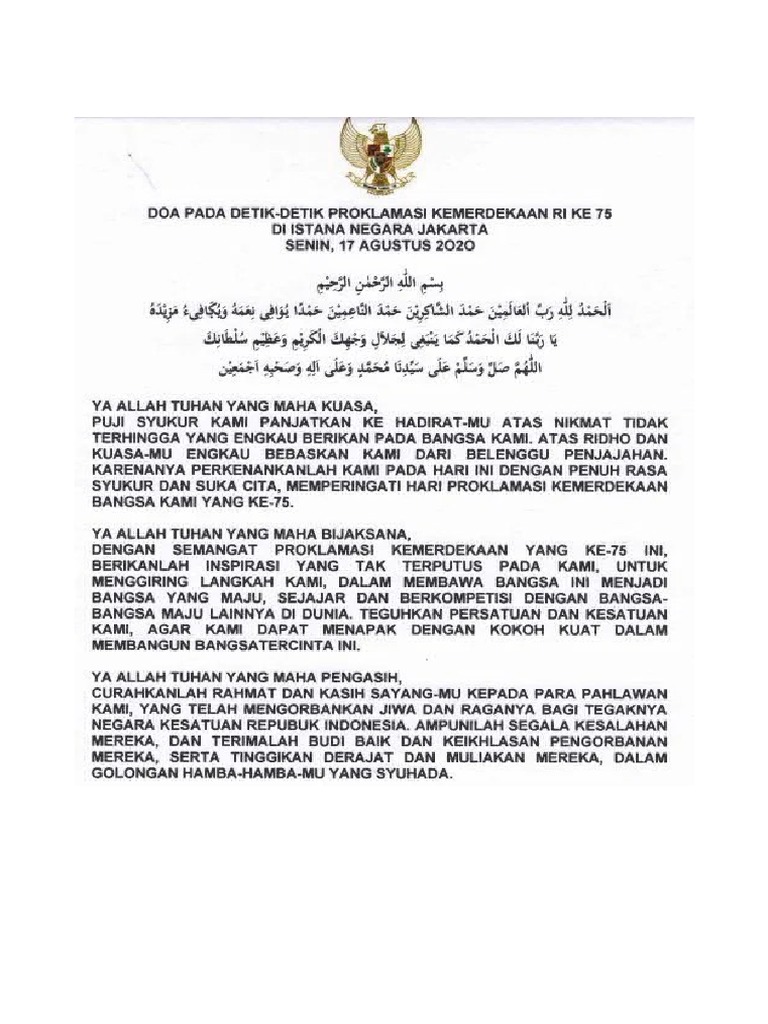 Doa 17 Agustus | PDF