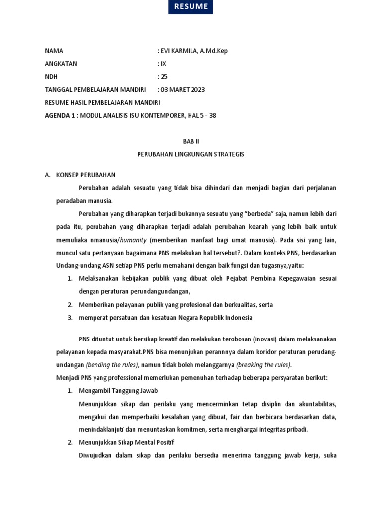 RESUME MATERI MOOC HARIAN - Hari 3 | PDF | Karier & Perkembangan ...