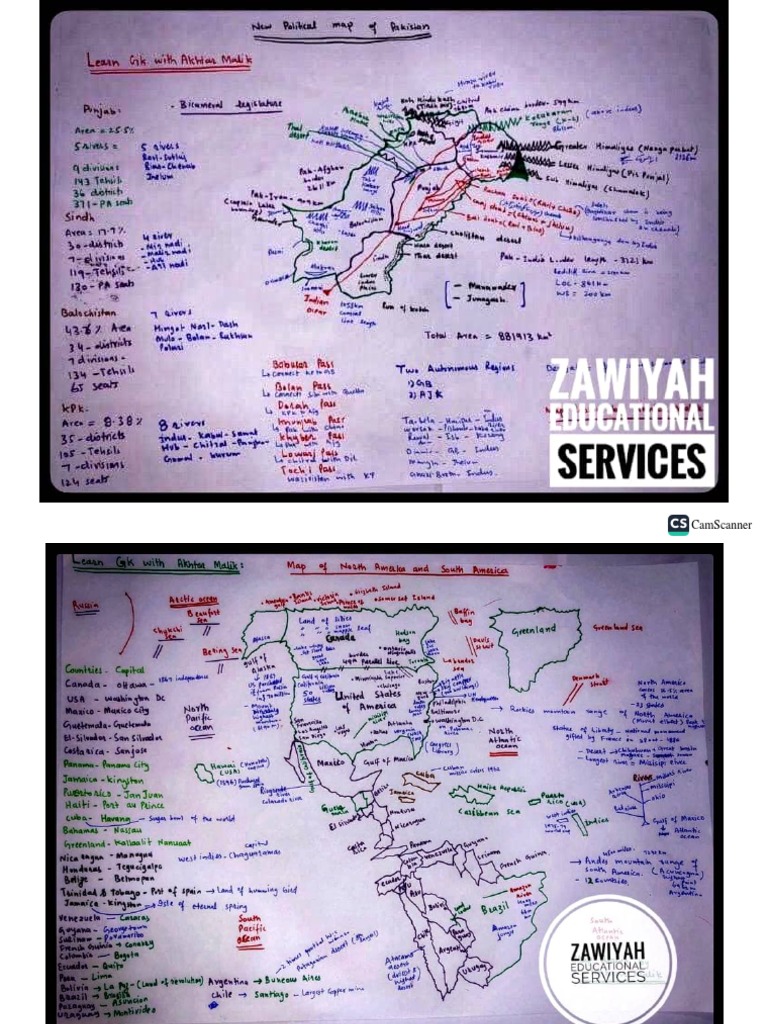 Handwritten Map Notes PDF | PDF
