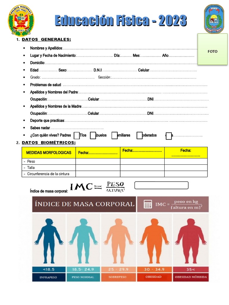 Ficha Biometrica | PDF | Medicina CLINICA