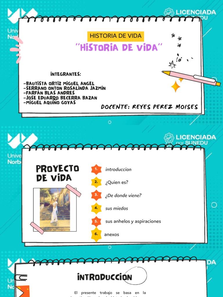 Diapositivas Historia de Vida Grupo 3 | PDF