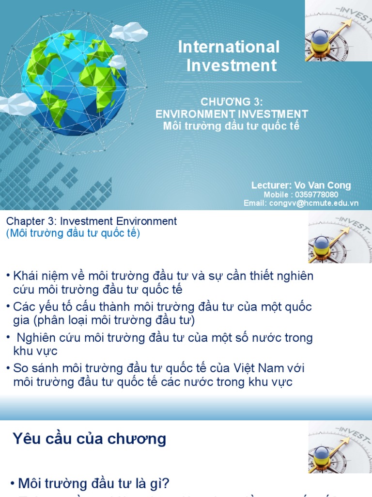 Chapter 3 - ENVIRONMENT INVESTMENT | PDF