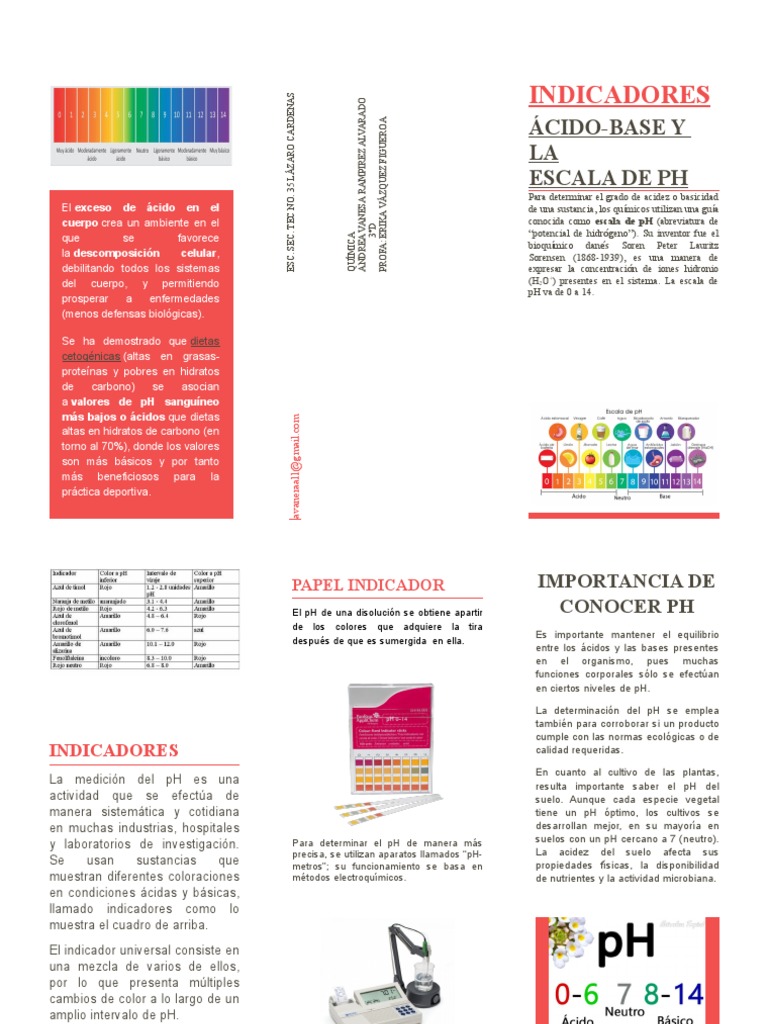 TRIPTICO | PDF | Ph | Ácido