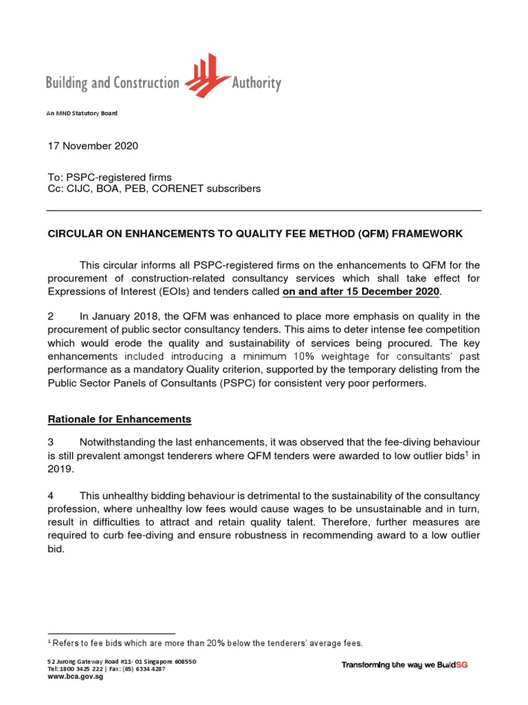 QFM Framework Enhancements Circular | PDF | Outlier | Procurement