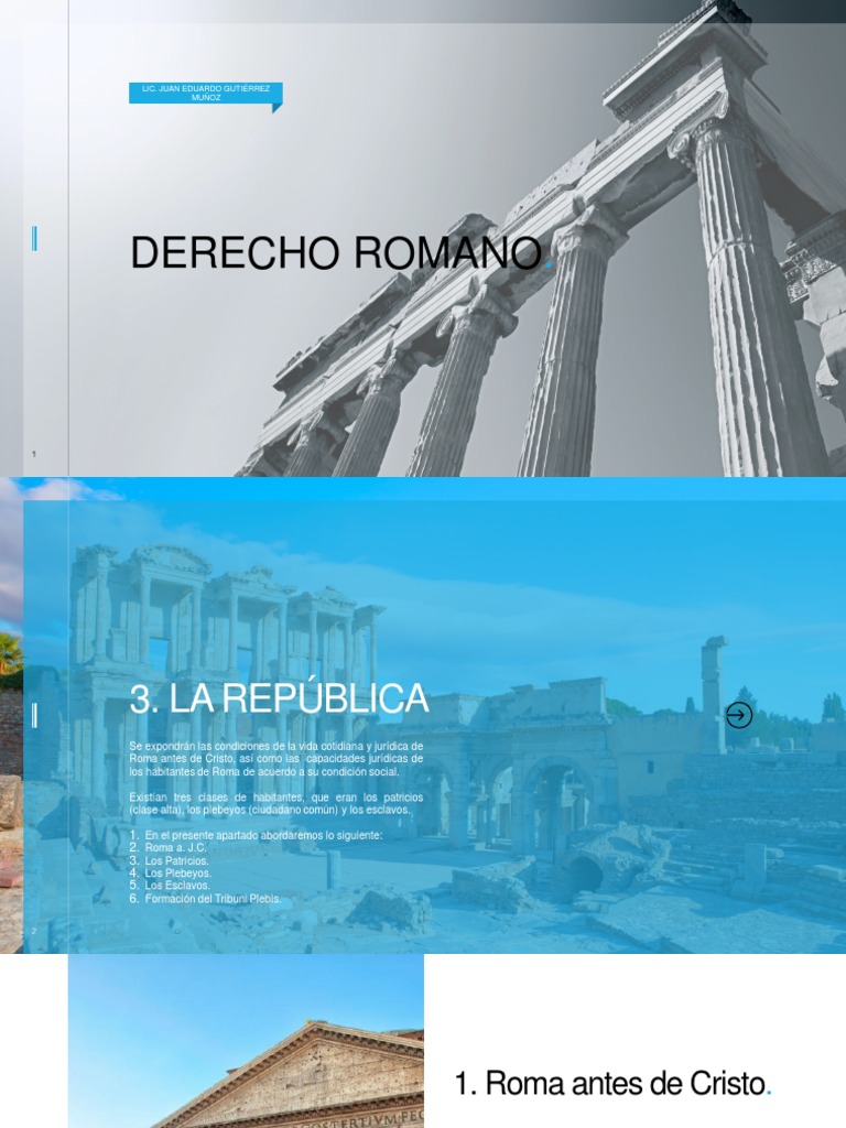 Derecho Romano 3 Pdf Roma Antigua Europa Antigua