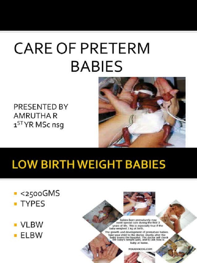 Care of Preterm Babies | PDF