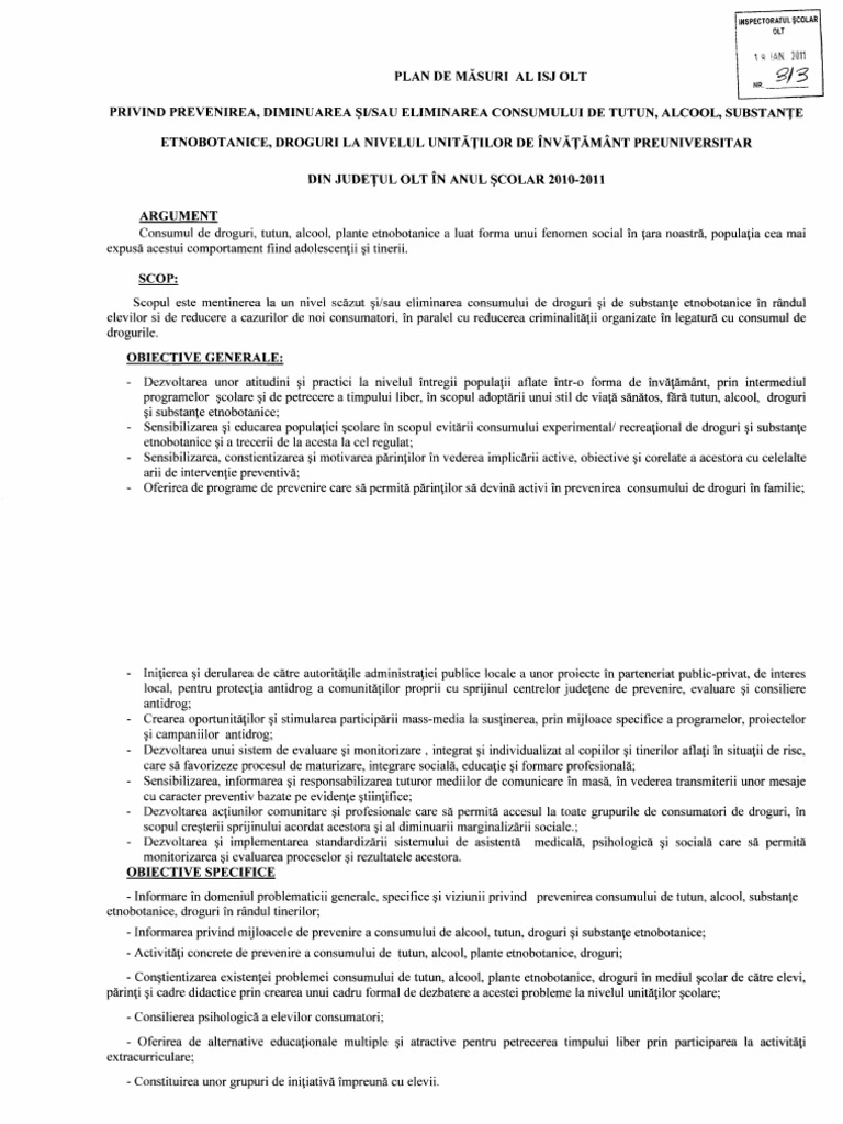 Plan de Masuri 1 PDF | PDF