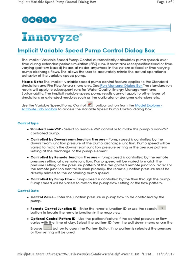 VSP COntrol | PDF | Pump | Variable (Computer Science)