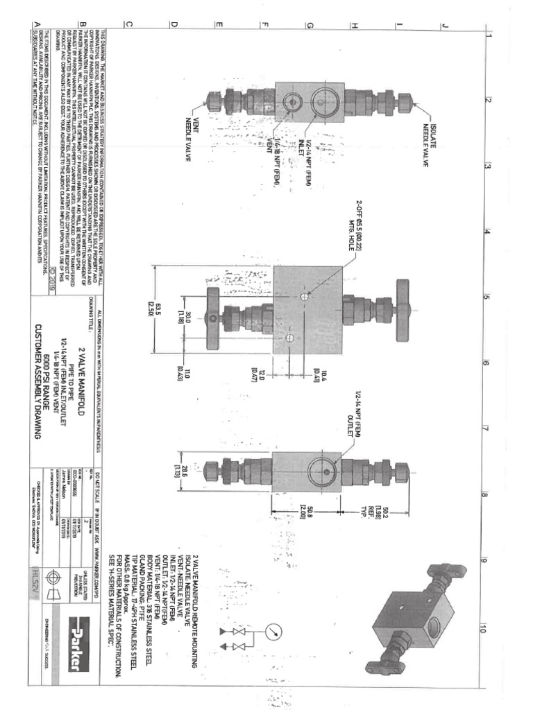 HLS2V Parker Manifold | PDF