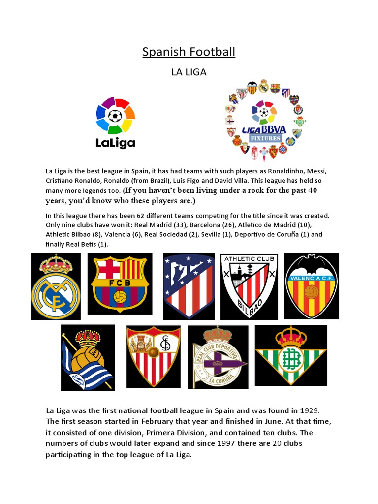 Geography Project Spanish Sports | PDF | Fc Barcelona | La Liga