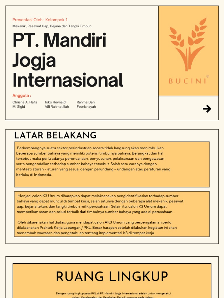 Kel.01 Bidang K3 Mekanik, Pesawat Uap, Bejana Tekan Dan Tangki Timbun ...